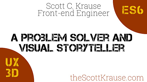 UX ⚡ Scott Krause | Three.js | TypeScript